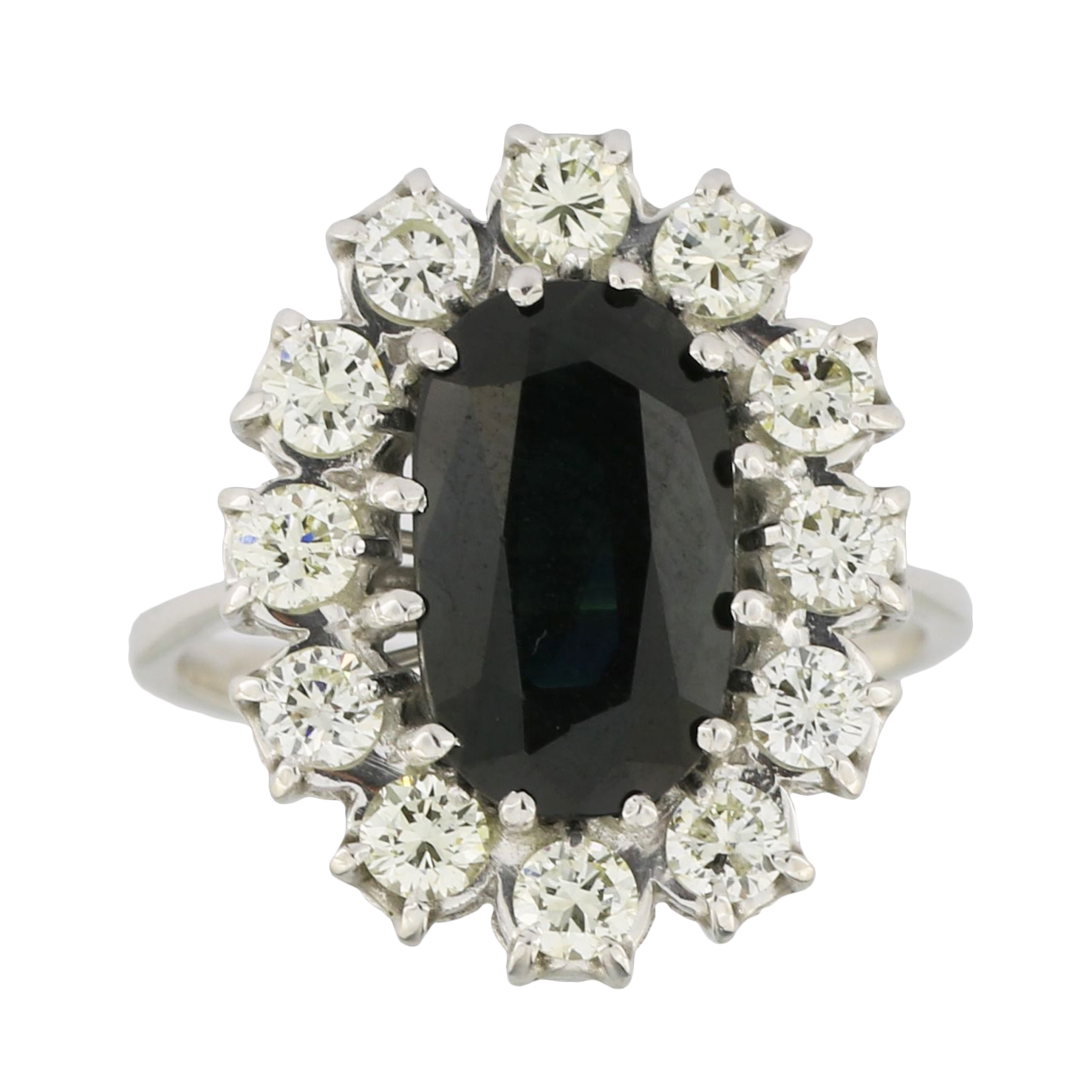 Anello Tiffany Ball in oro giallo e calcedonio verde ricondizionato a ...