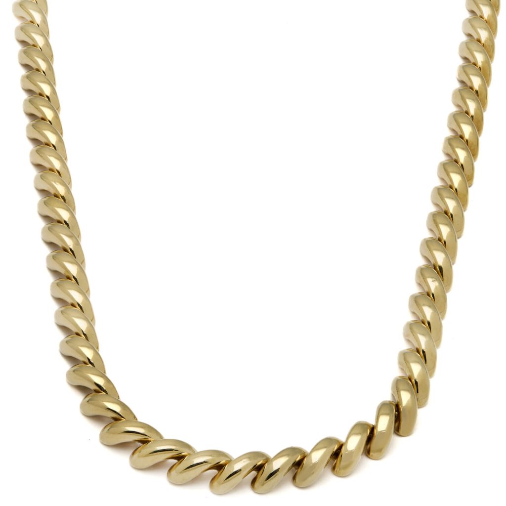 Collane da uomo in oro giallo e in oro bianco in offerta